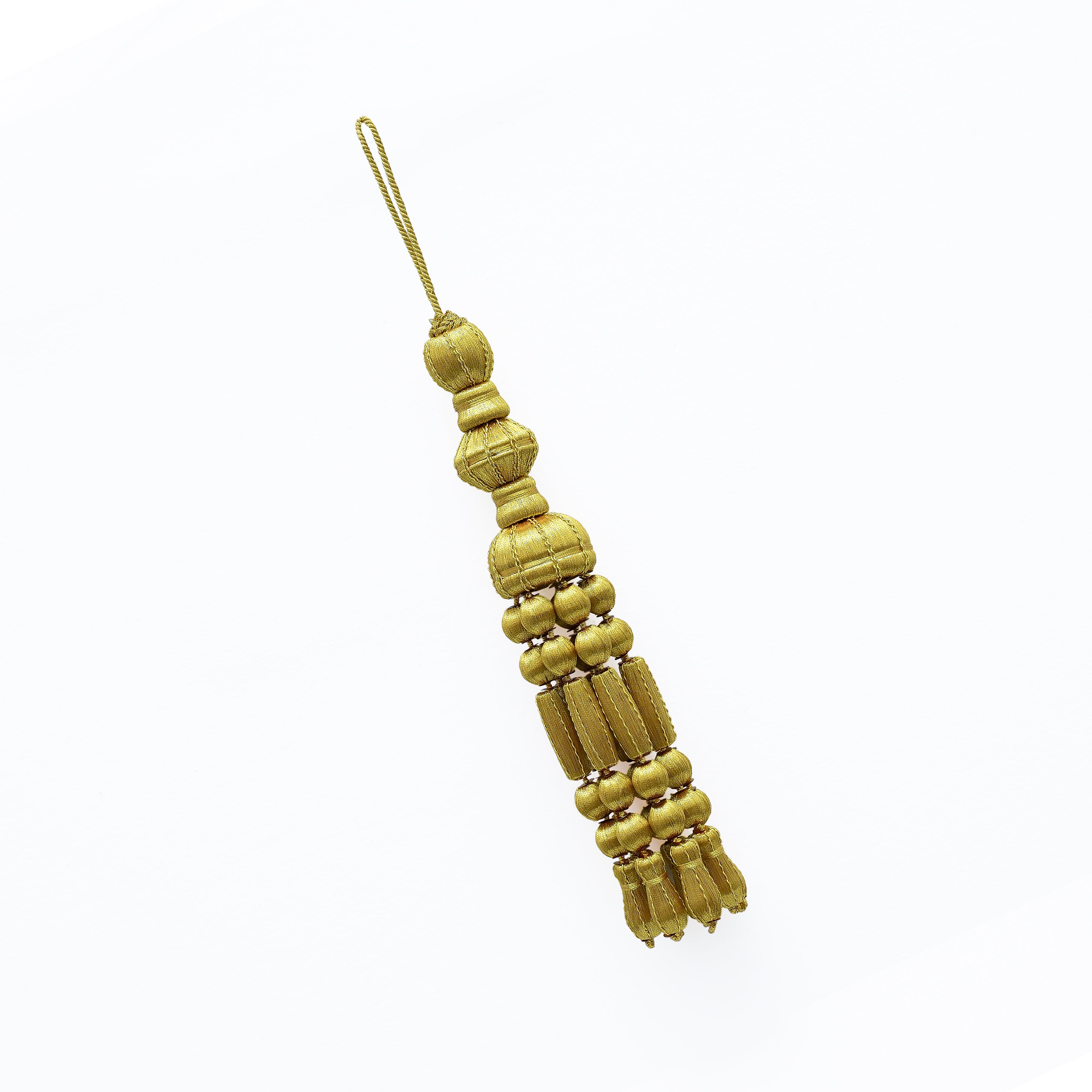Gold Quasten / Borlas de oro entrefino